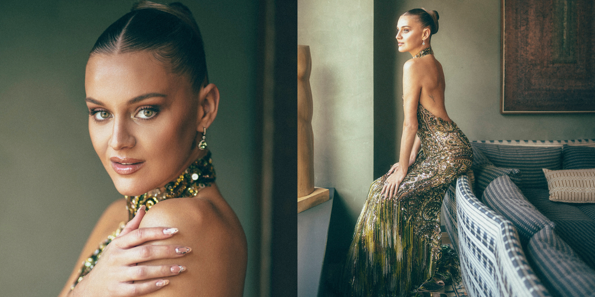 Kelsea Ballerini’s golden Grammys glam came to life with coffee and ...