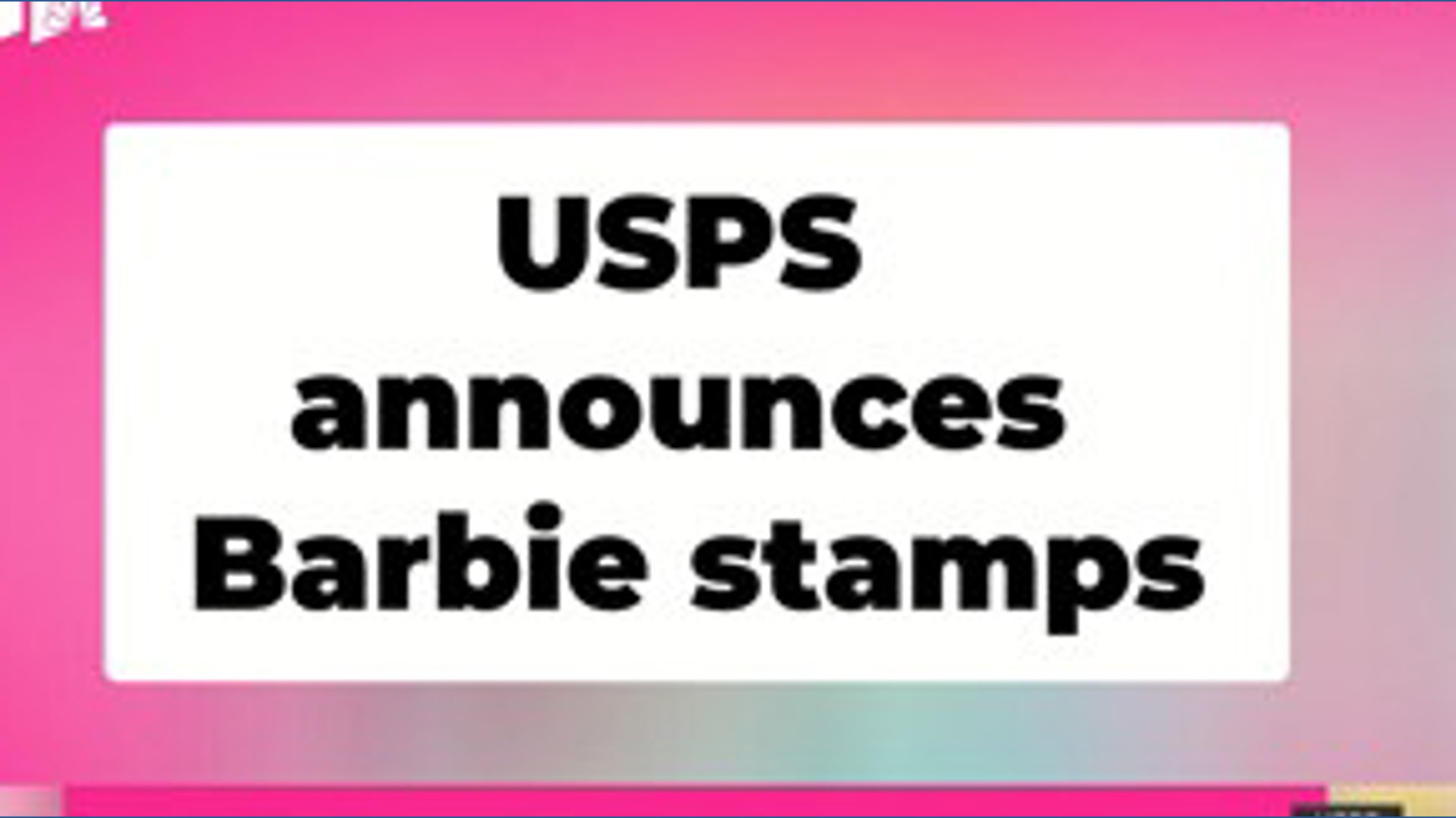 USPS announces Barbie stamps