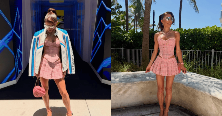 Real Housewives alum faces backlash from F1 fans over outfit at Miami ...