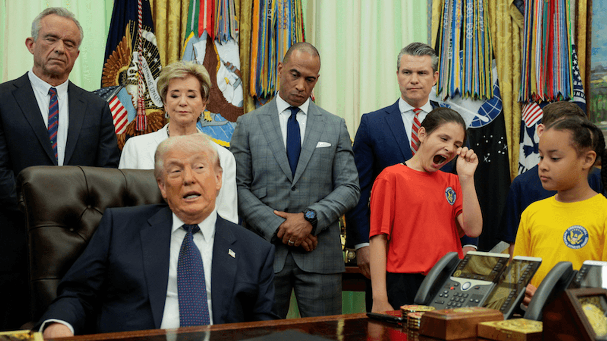 Onlookers taken aback by Trump White House event surrounded by children
