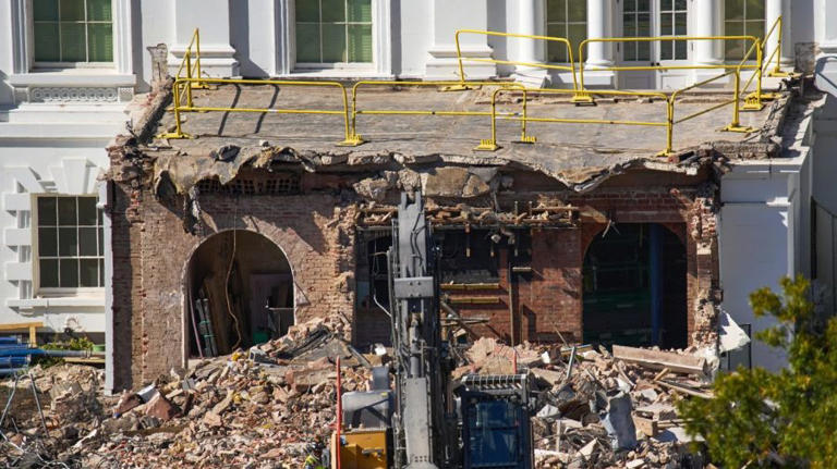 Soil at golf course where East Wing debris was dumped tests positive ...