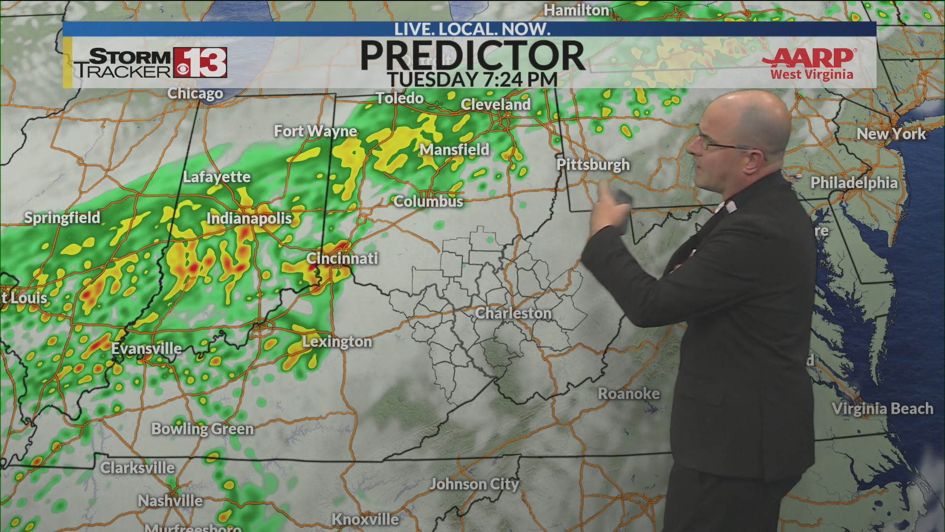 Hazy skies turn stormy tonight into Wednesday