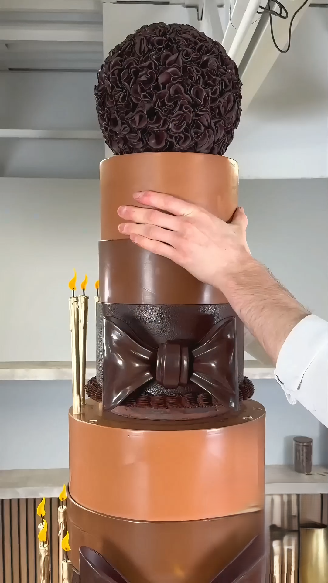 I built my biggest chocolate cake ever!