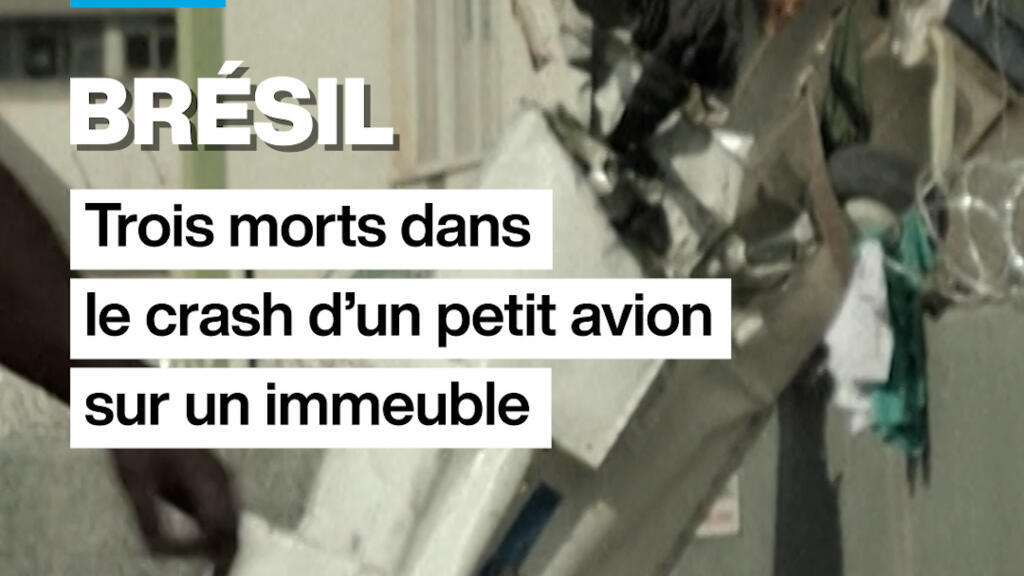 Brésil : un petit avion s'écrase contre un immeuble, faisant trois morts