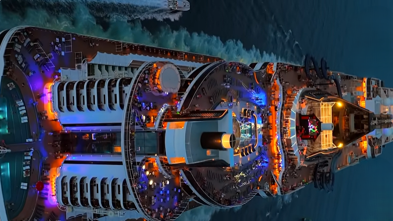 Massive new cruise ship unveils a stunning outdoor theme park in the ...