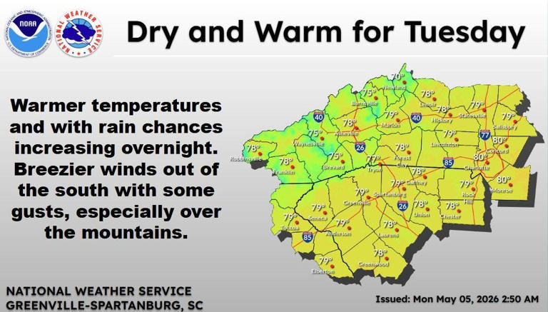 Wet weather, possible severe storms head to Upstate SC. Latest forecast