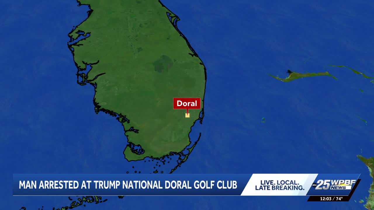 Man charged after disturbance at Trump Doral golf club