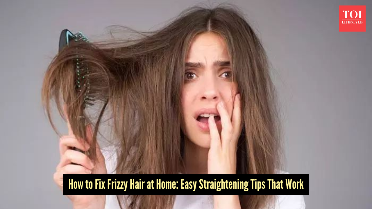 How to fix frizzy hair at home: Simple straightening hacks you can try ...