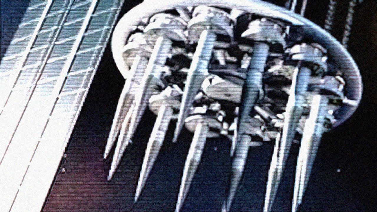 The telephone-pole sized steel rods dropped from space