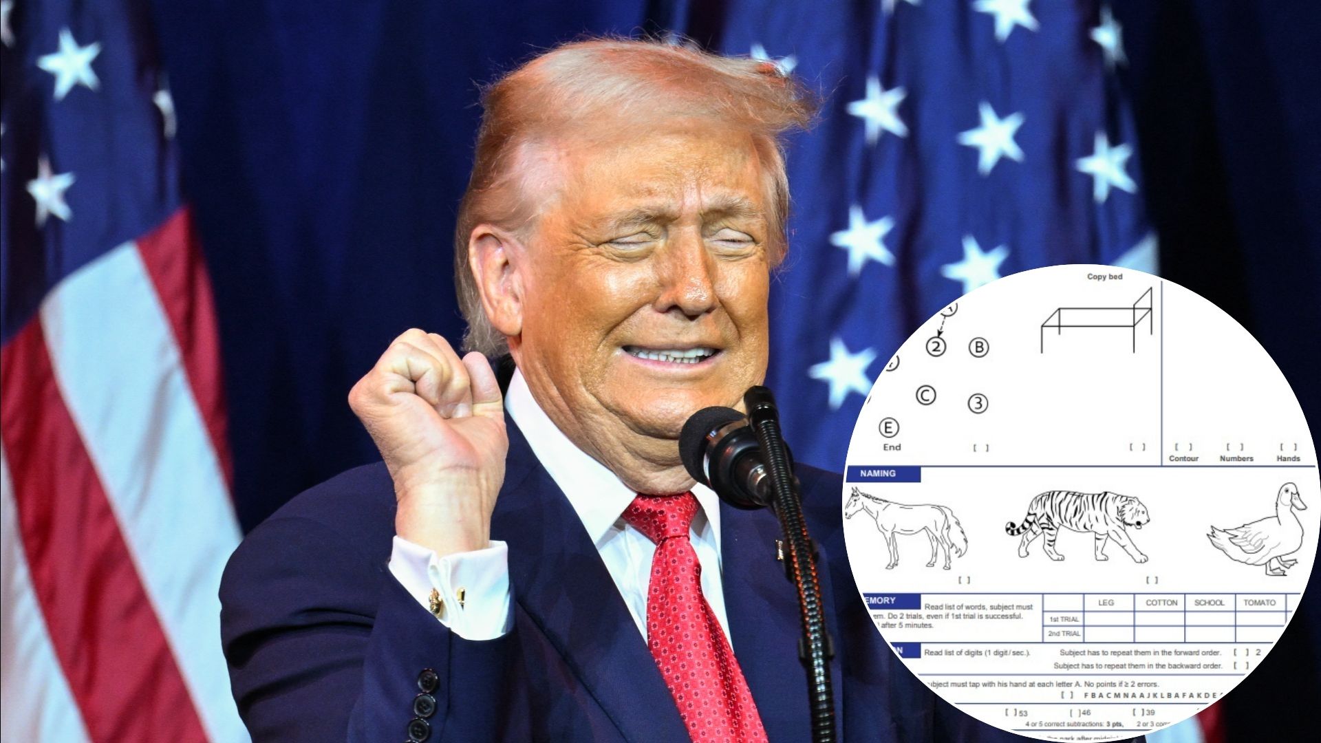 Trump Brags About Cognitive Test Again, Says He Identified a Squirrel