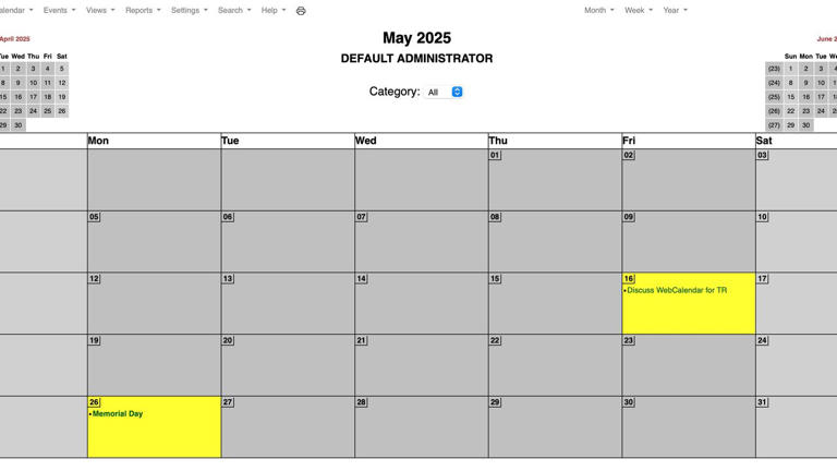 WebCalendar made it easier for me to track my schedule