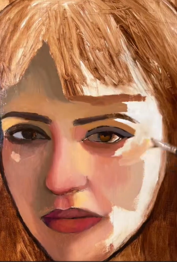 Oil painting process: First and second layers explained in real time