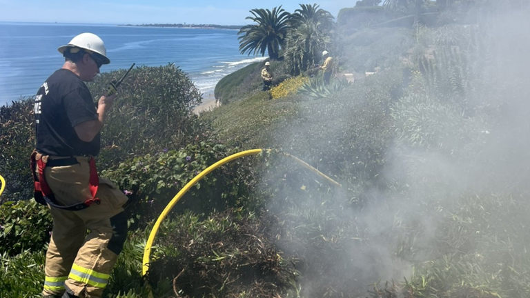 Smoke rising from 'volcano' at California beach sparks rare geological ...