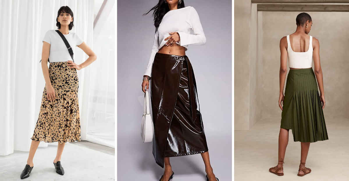 11 versatile midi skirts to wear to brunch, the office, and everywhere else