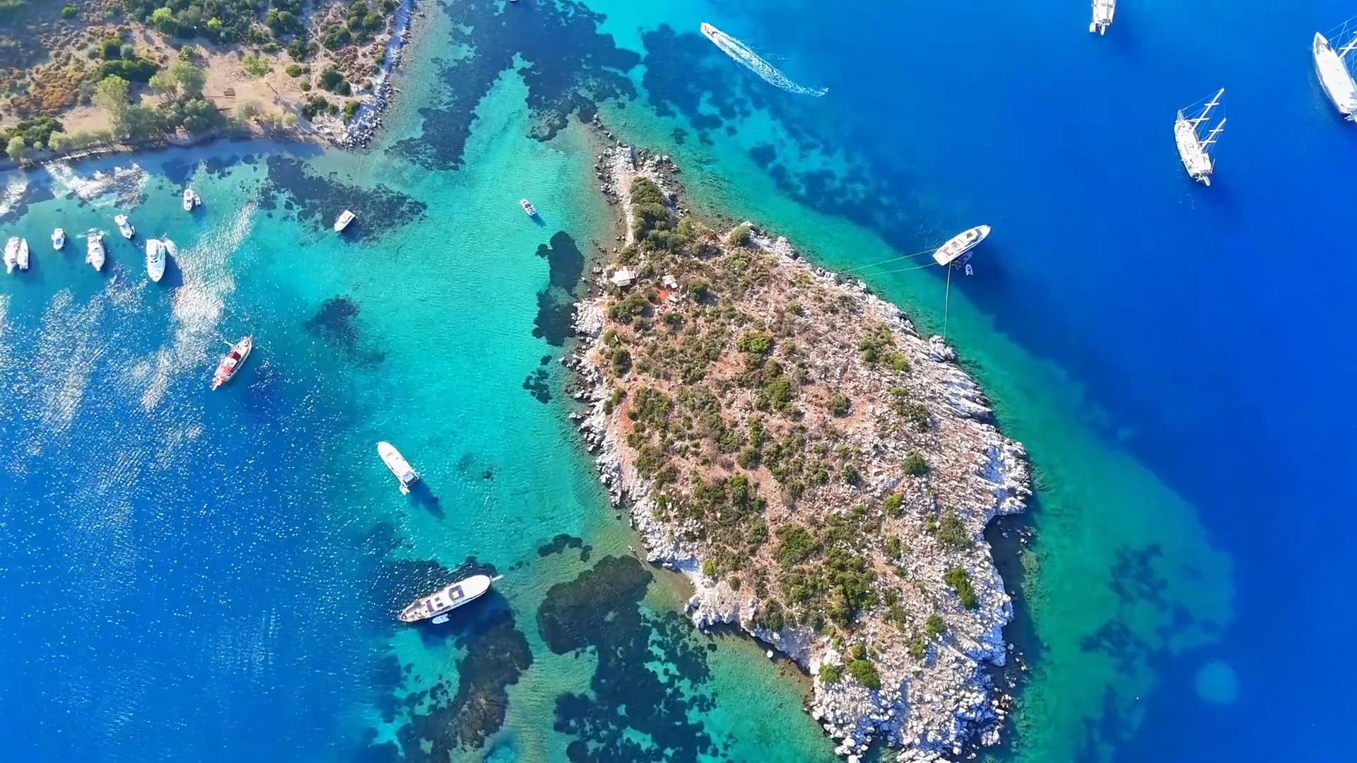 Bodrum: Drone tours beautiful seaside town on the Aegean coast of Turkey