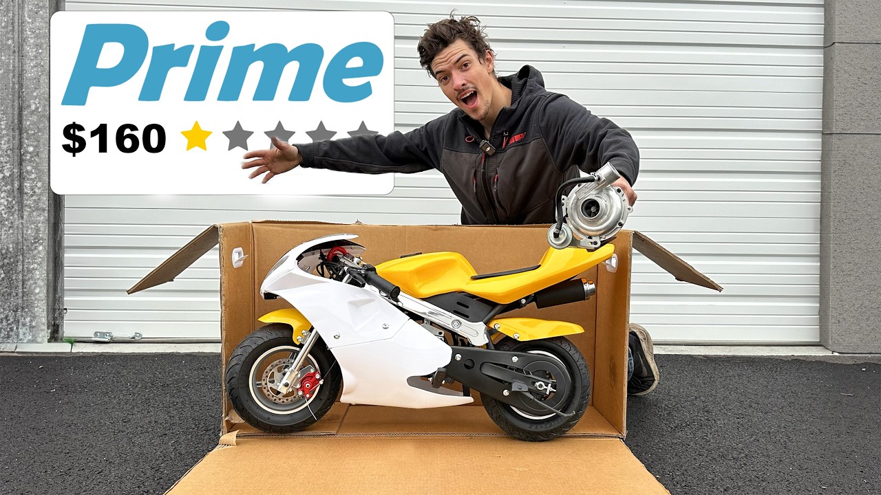 Watch me boost Amazon's cheapest pit bike!