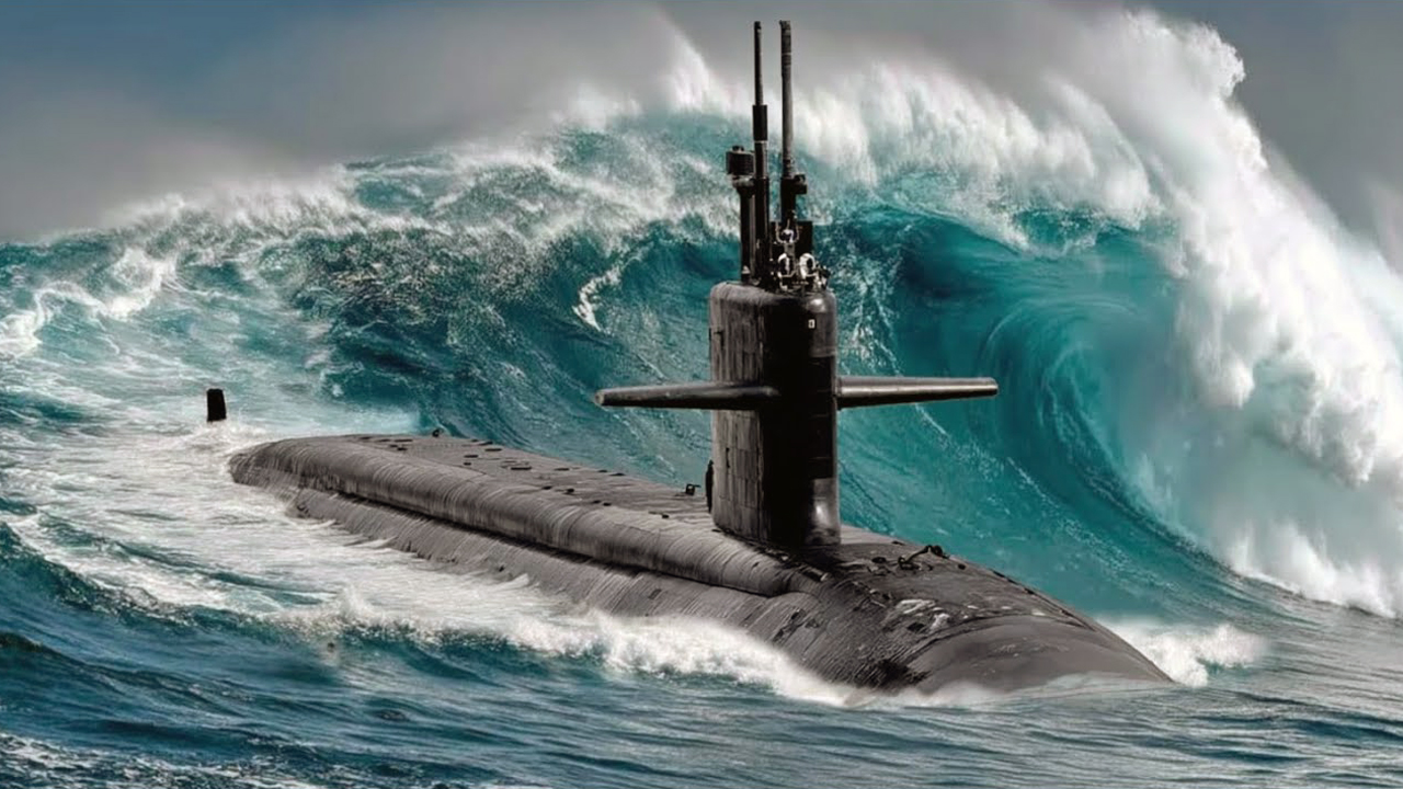 Why monster waves barely matter once a submarine goes deep