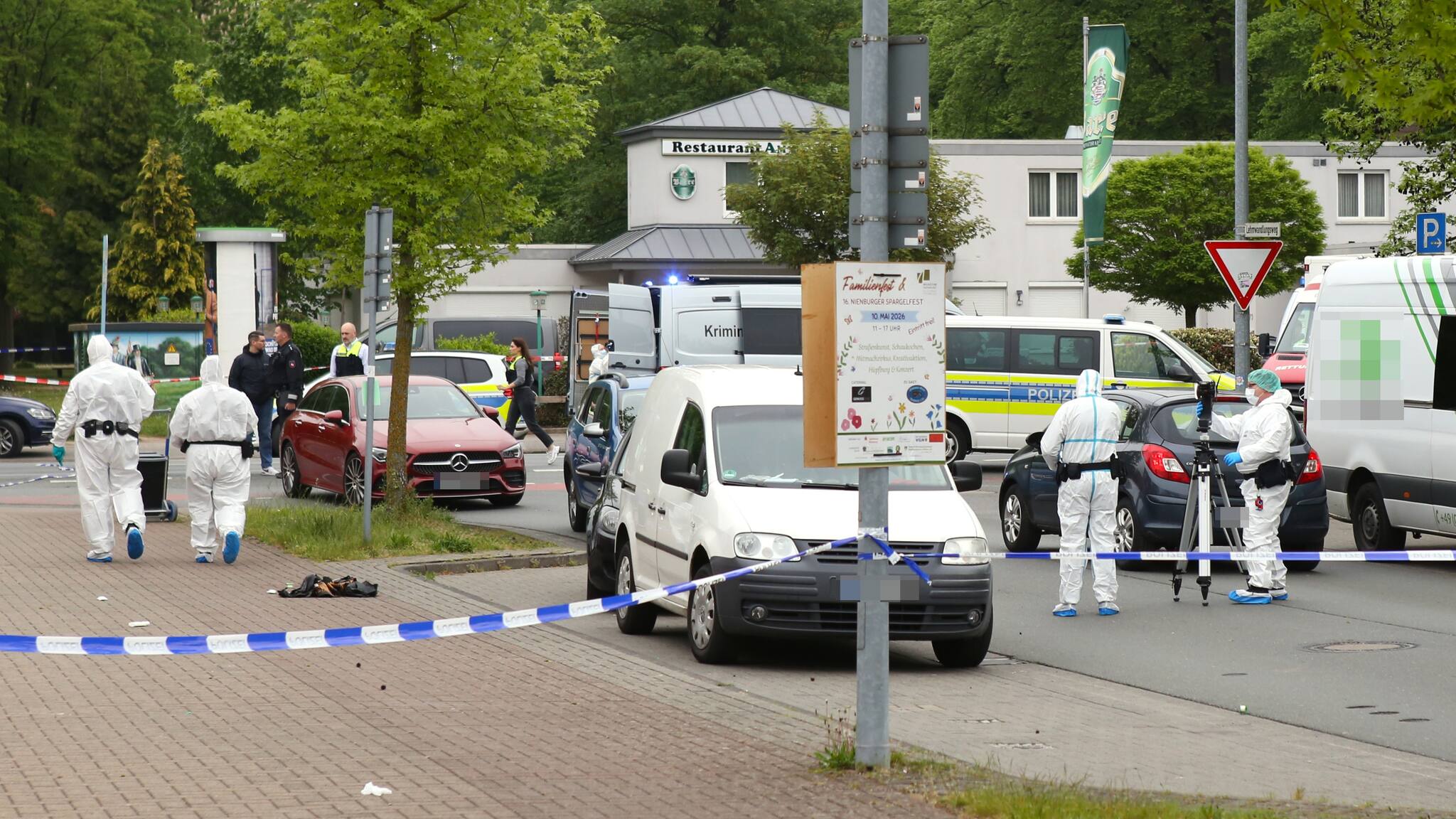 Großeinsatz nach Schießerei in Nienburg: ein Toter, ein Schwerverletzter