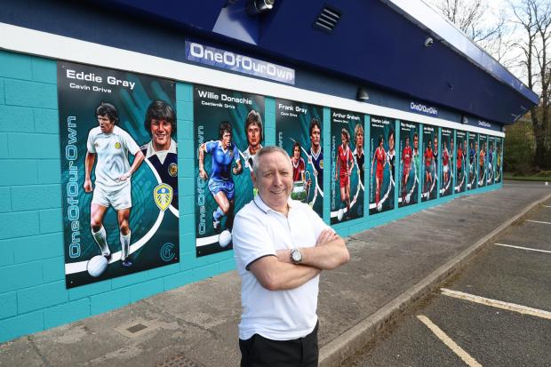 Castlemilk football stars honoured in new wall of fame at Glasgow pitches