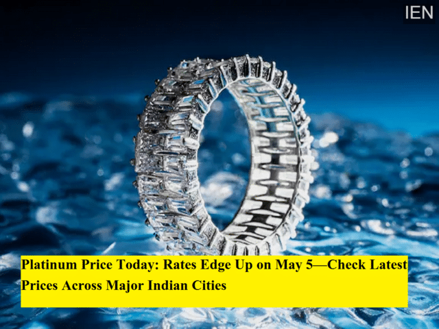 Platinum price today: Rates edge up on May 5—check latest prices across ...