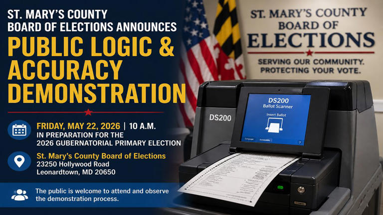 Voting equipment test open to public in Leonardtown