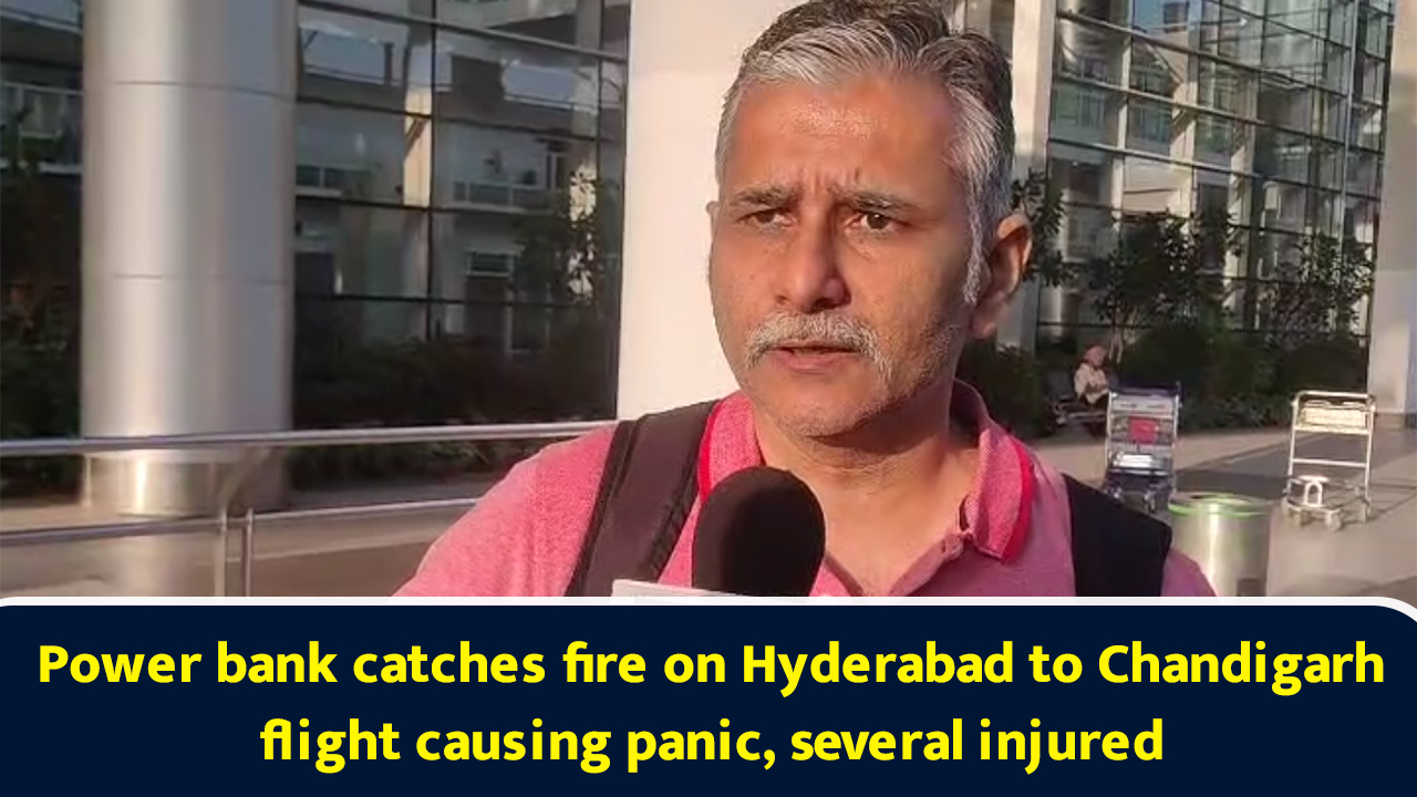 Power bank catches fire on Hyderabad to Chandigarh flight causing panic ...
