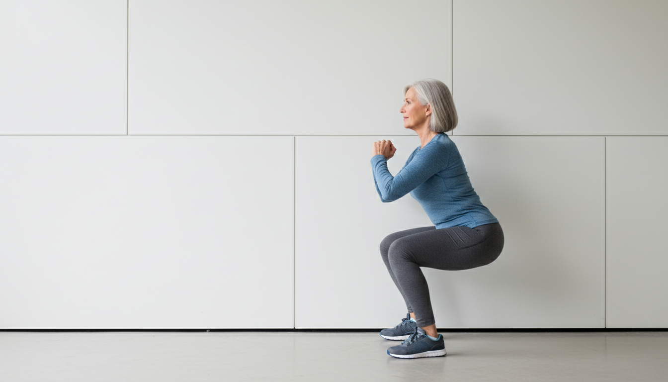 If you can hold a squat this long after 60, your lower-body strength is ...