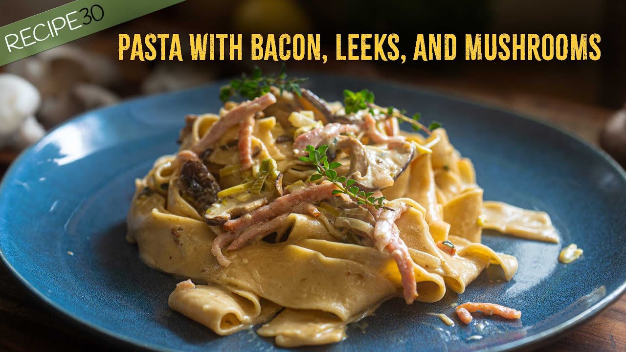 Creamy pappardelle pasta delight