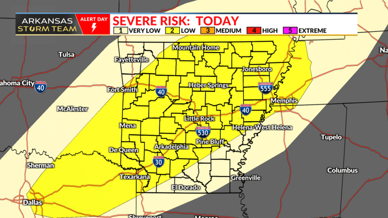Arkansas Storm Team forecast: AST Alert Day today