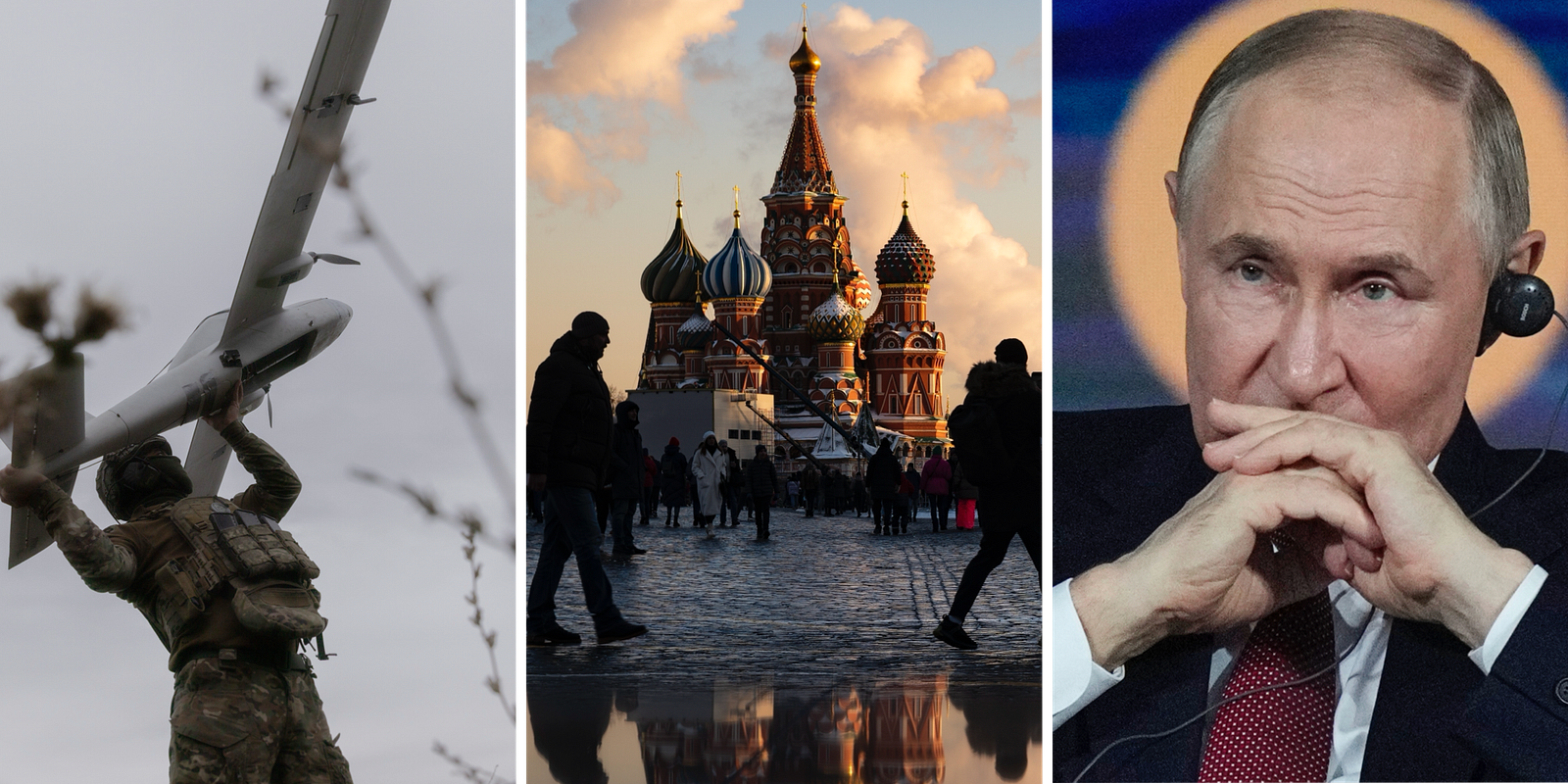 Ukrainska drönare pressar Putin – Moskva fortifieras med nya luftvärn