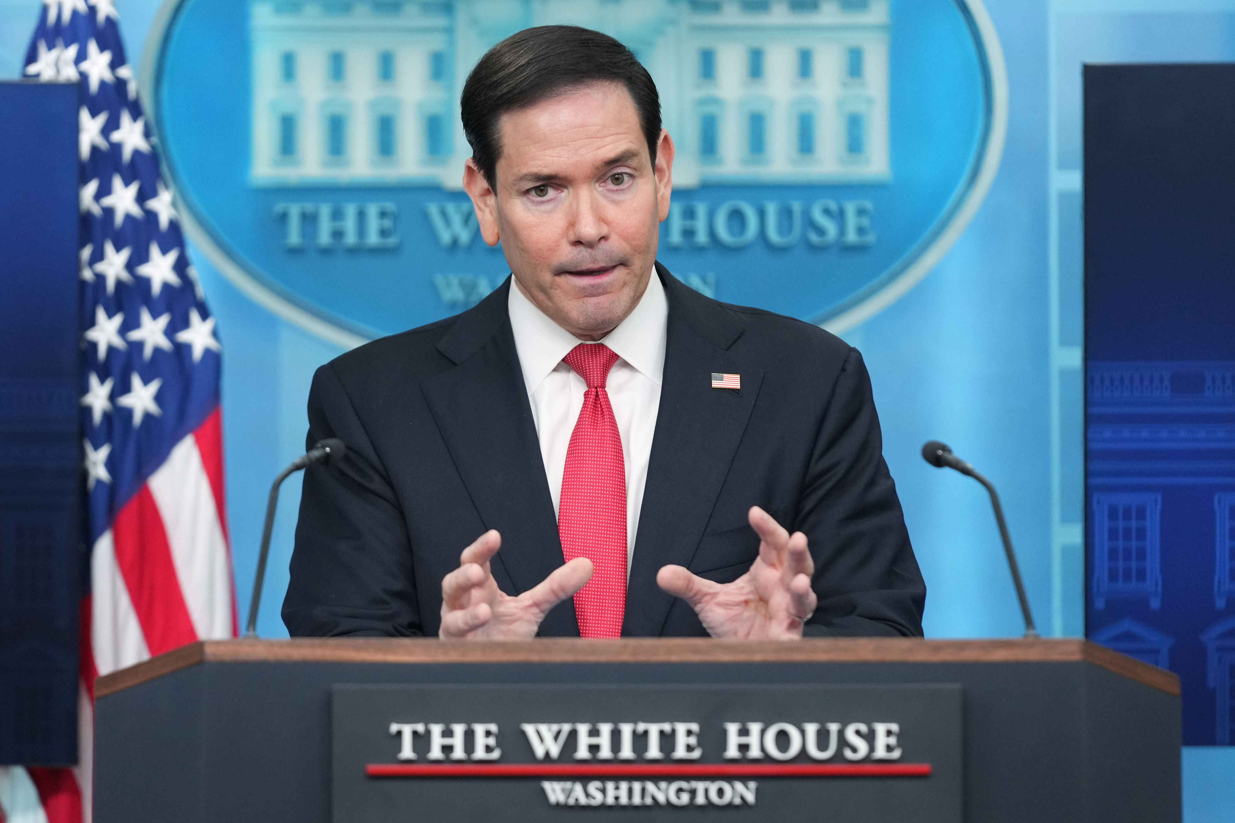 Marco Rubio unveils joint UN resolution, calls Iran "insane in the brain"