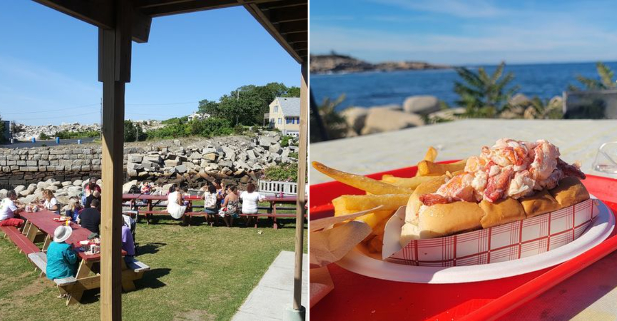 The overstuffed lobster roll at this small town Massachusetts eatery ...
