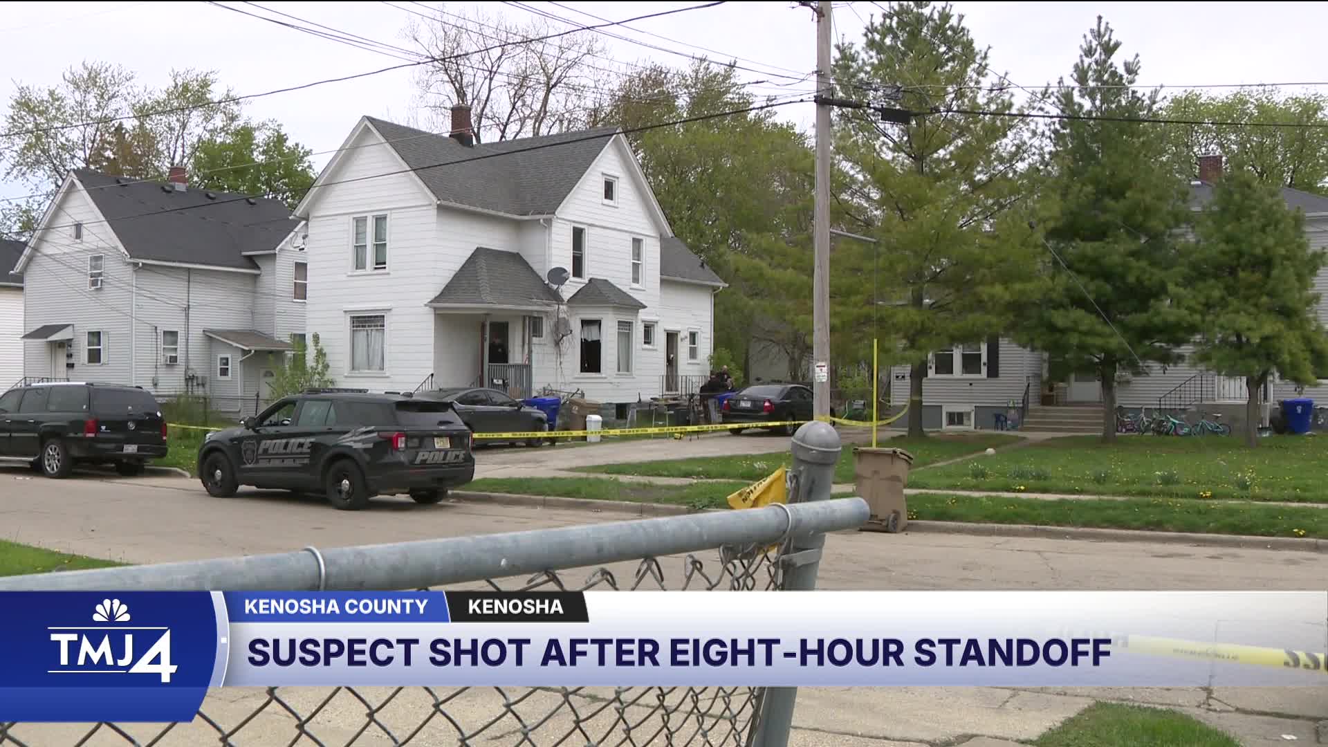 Suspect shot after 8-hour standoff