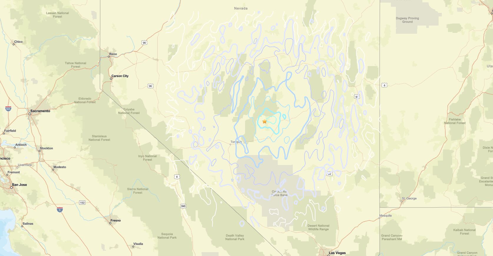 4.5-magnitude earthquake hits central Nevada, felt in Tonopah