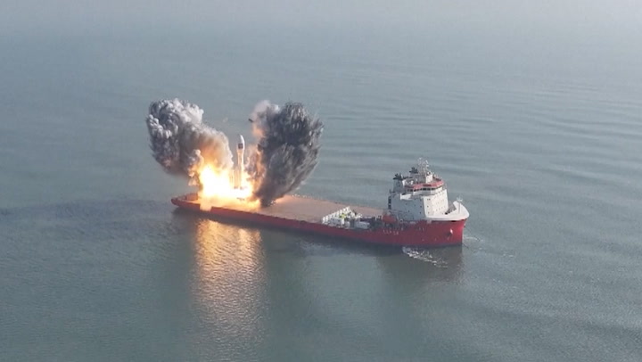 China's Gravity-1 rocket launched satellites from sea platform
