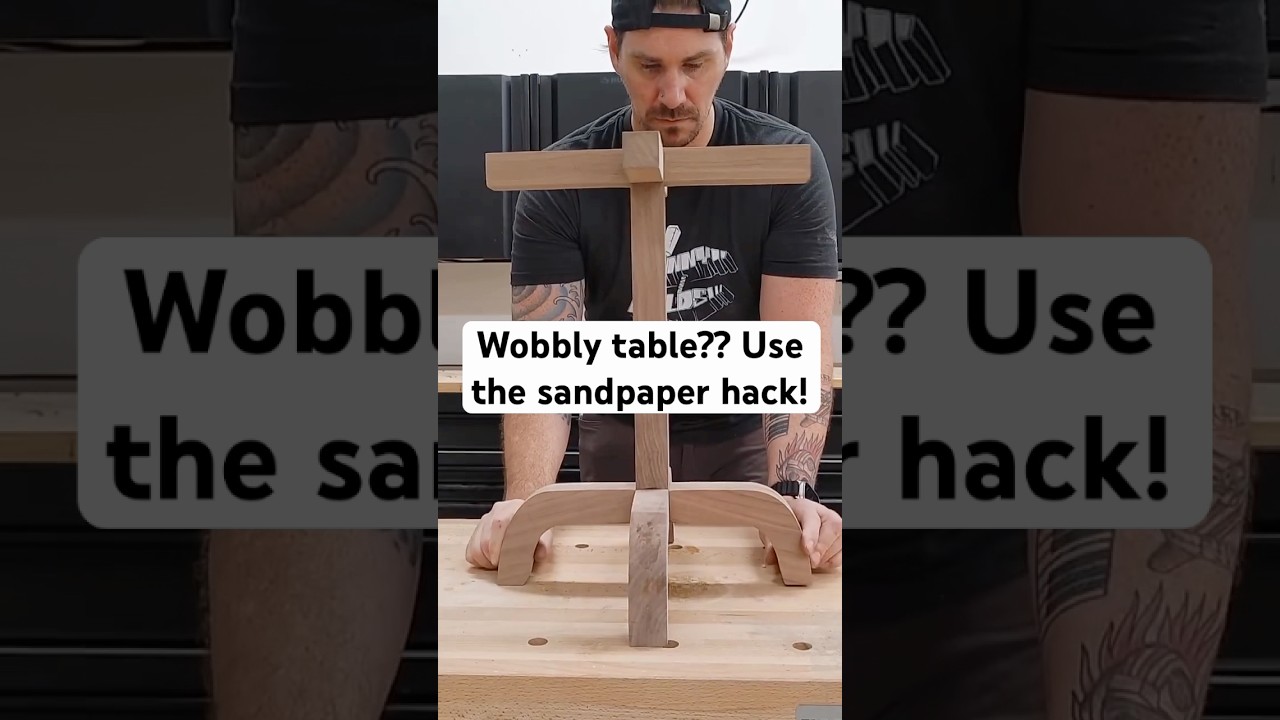 I fixed my wobbly table in 9 seconds! 🛠️