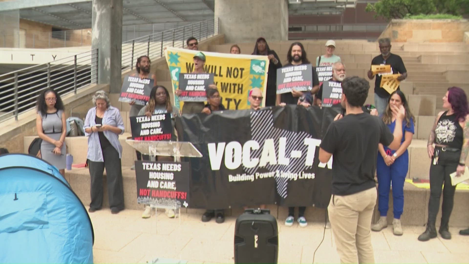 Austin organization urging leaders to pause homeless camp sweeps