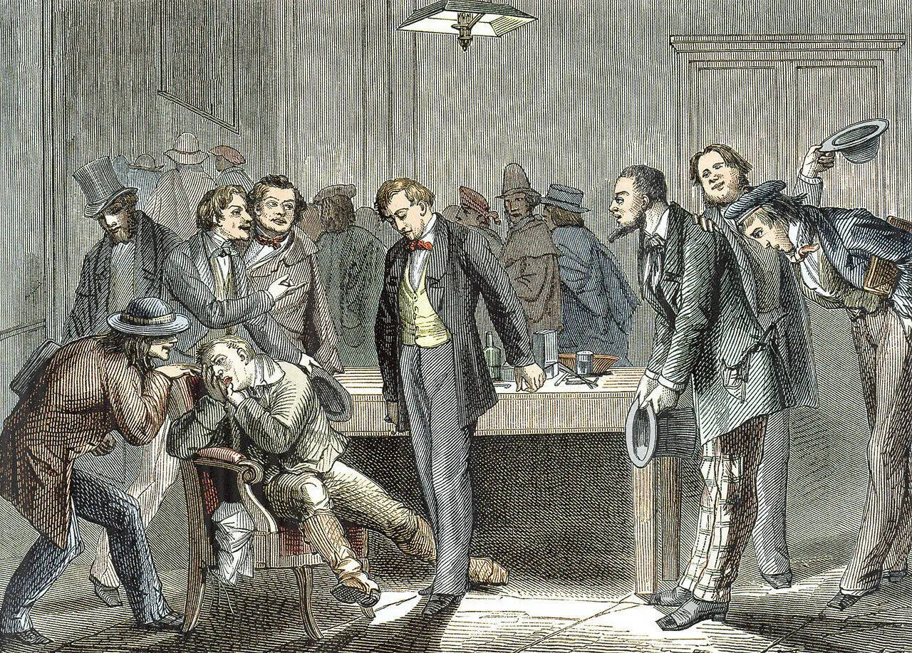 In 1844, Horace Wells attended a gas party and found the laughing gas ...