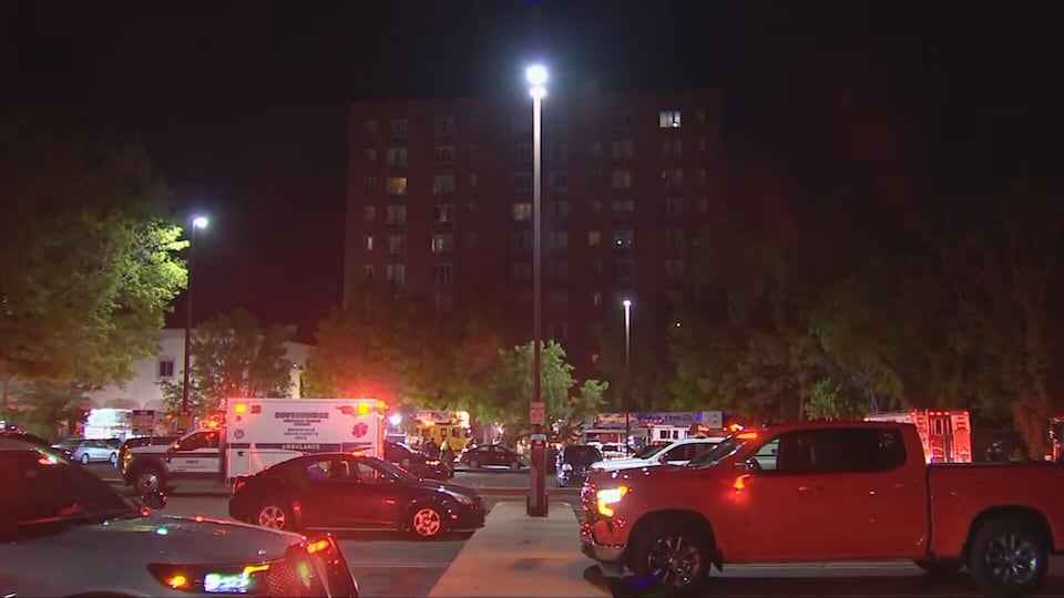 4 taken to hospital after fire at Bridgeville senior high-rise