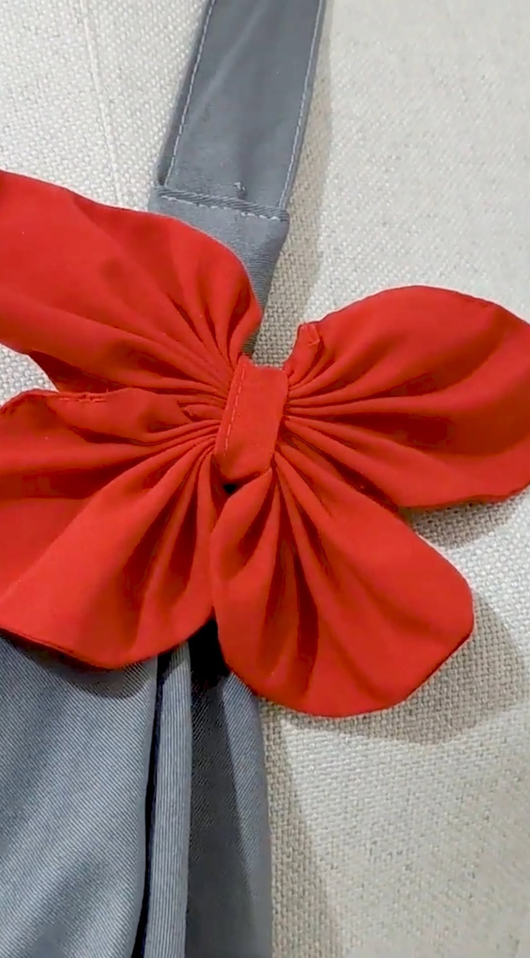 This elegant handmade bow hair clip stands out