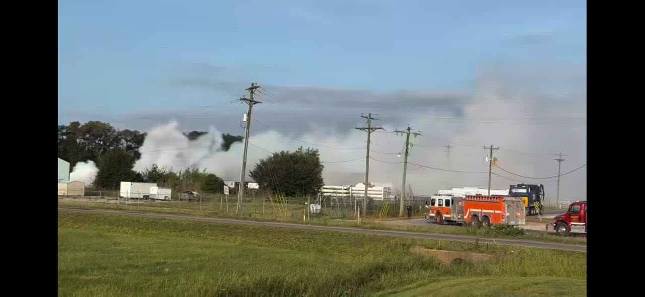 Wild video shows chemical spill in Duson, Louisiana