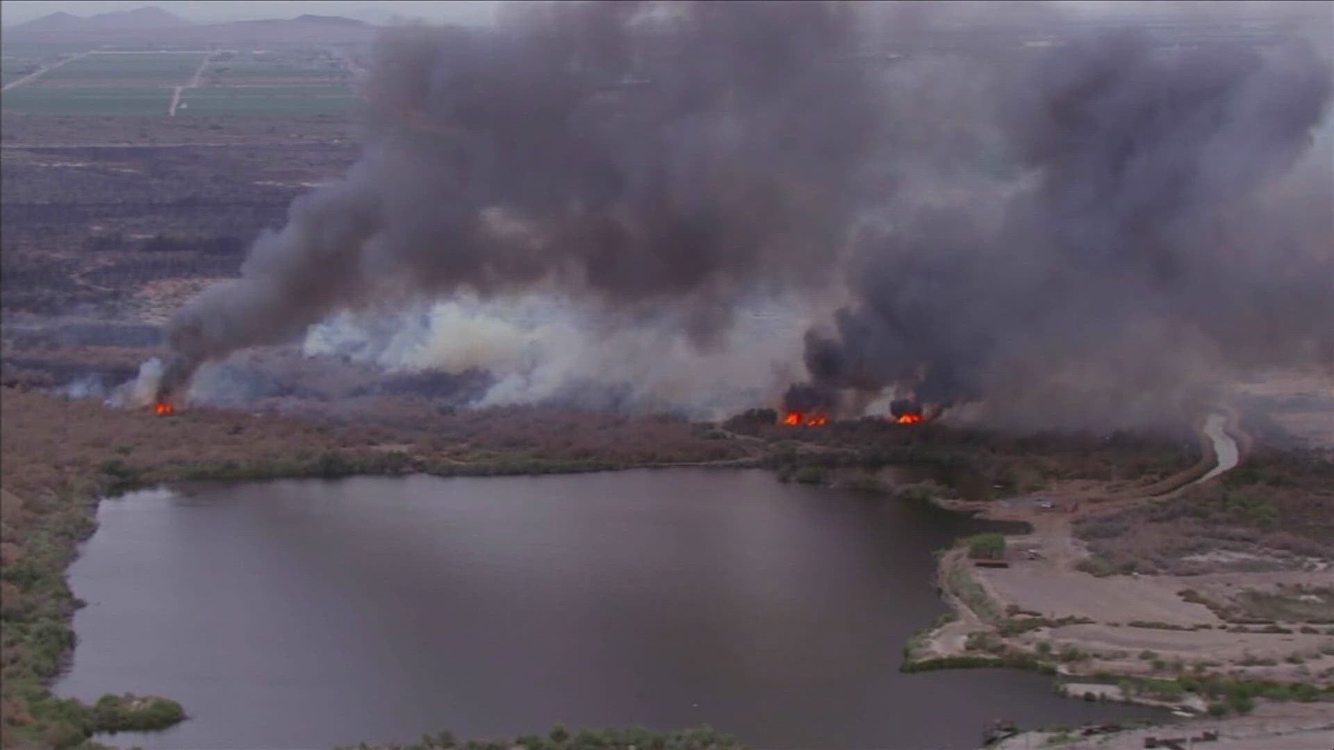 Hazen fire burning in Buckeye now 10% contained