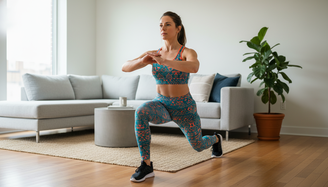 6 easy exercises women can do without leaving home