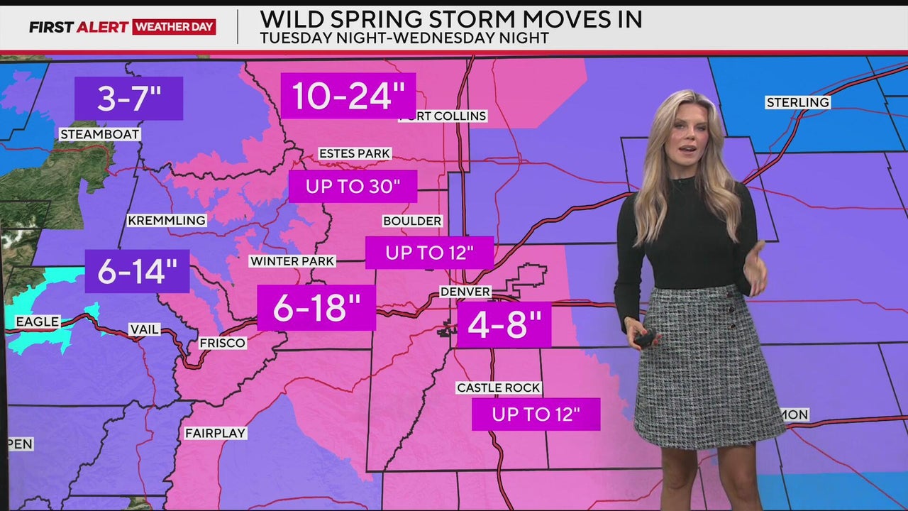Spring storm brings rain, snow to Colorado
