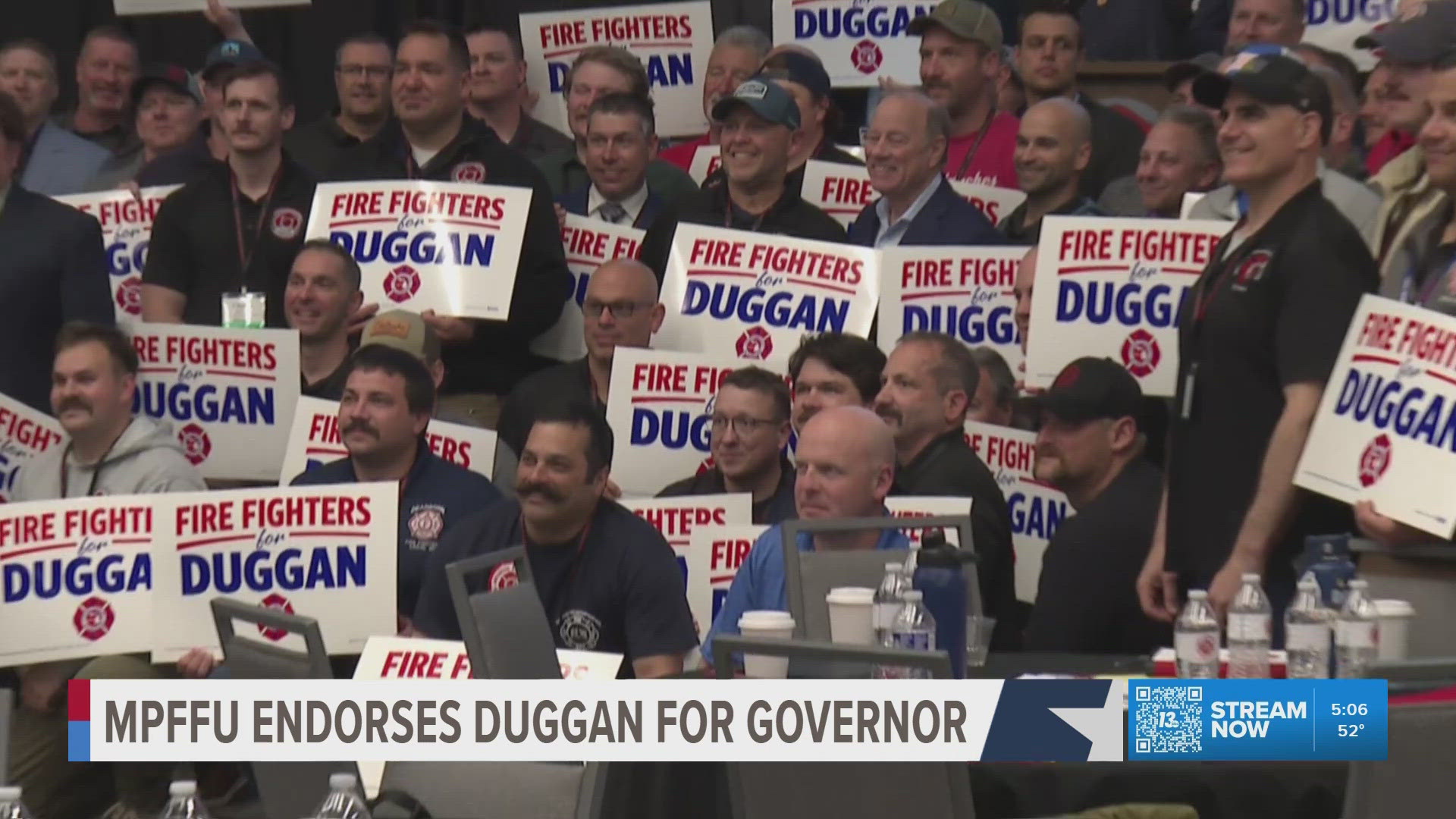 Michigan Professional Firefighter Union endorses Mike Duggan for governor