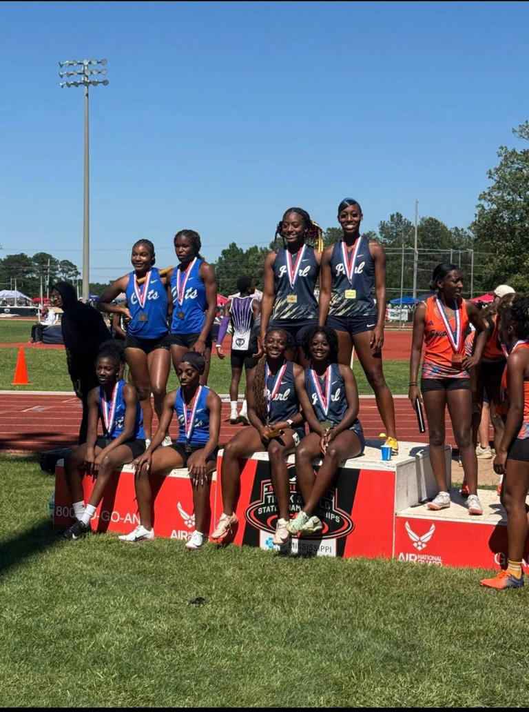 Meridian track team brings home medals, school record from state meet