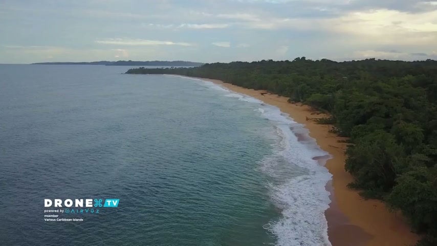 Ilhas do Caribe vistas por drone