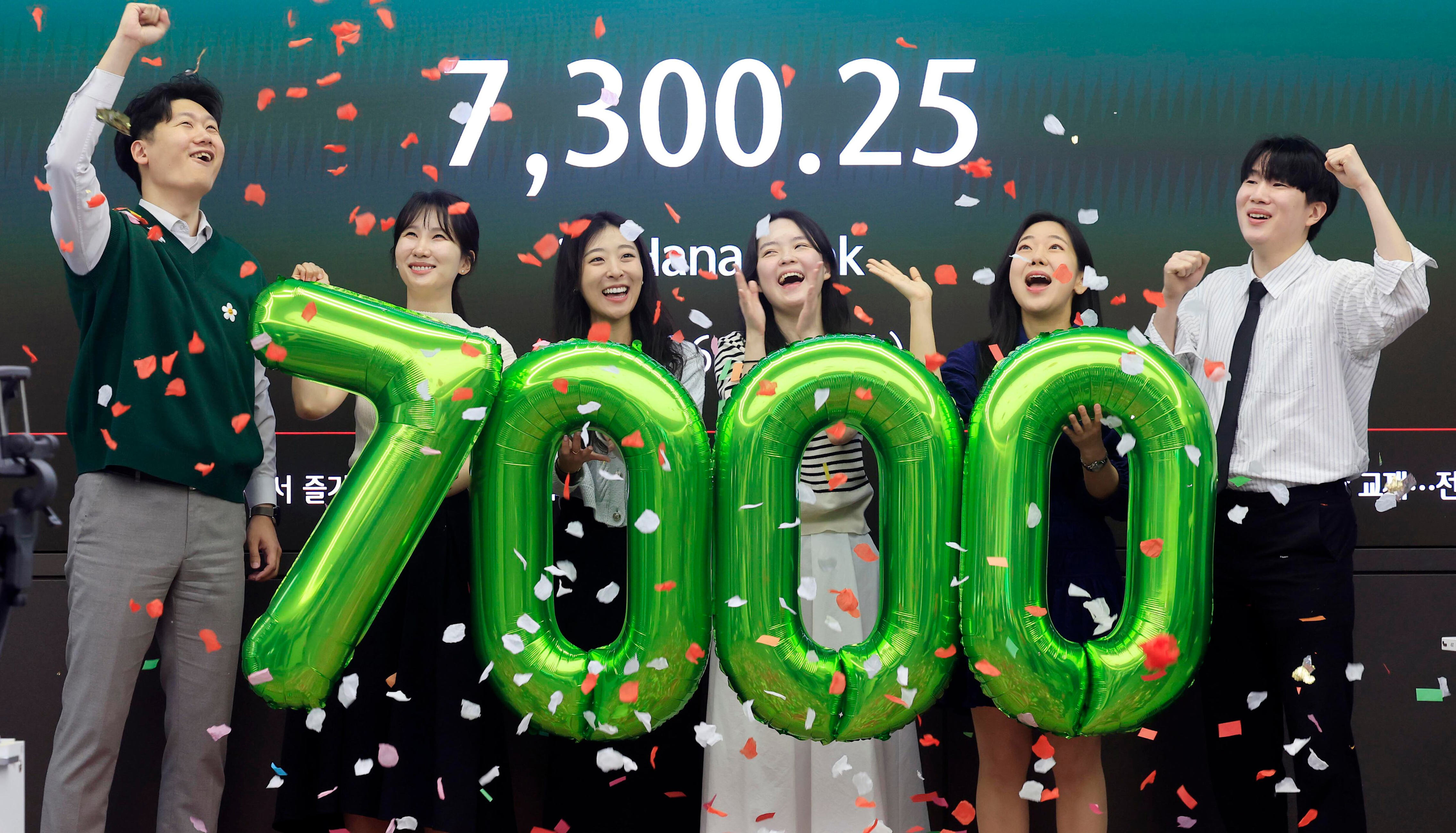KOSPI tops 7,000 driven by semiconductor surge