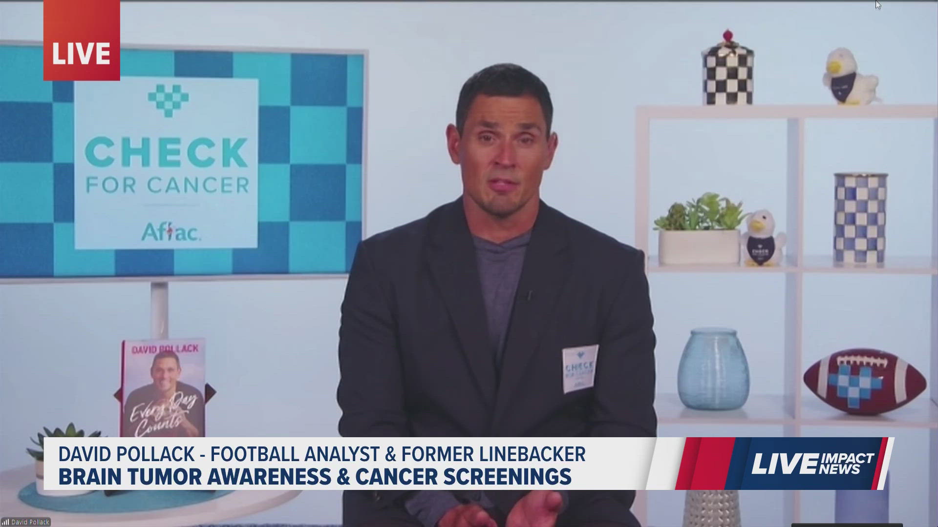 Former NFL star David Pollack speaks out on brain tumor awareness after ...