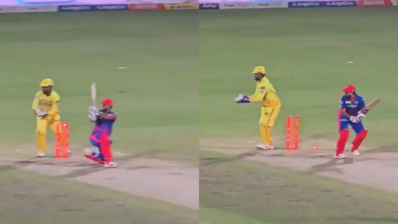 Was Nitish Rana out hit-wicket? Viral dismissal in DC vs CSK match ...